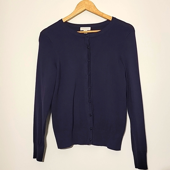 Charter Club | Sweaters | Charter Club Medium Navy Blue Cardigan | Poshmark